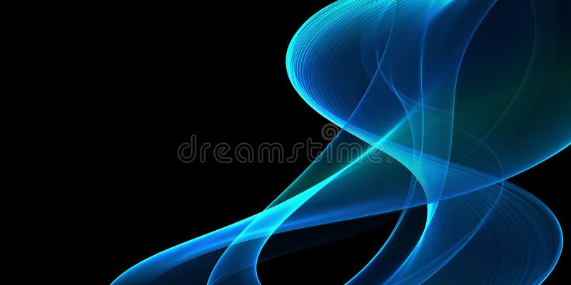 Color Light Blue Abstract Transparent Gradient Waves Design Stock ...