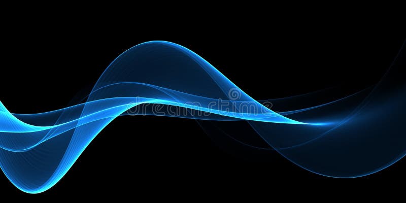 Color Light Blue Abstract Transparent Gradient Waves Design Stock ...