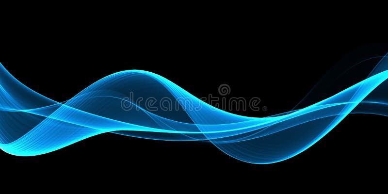 Color Light Blue Abstract Transparent Gradient Waves Design Stock ...