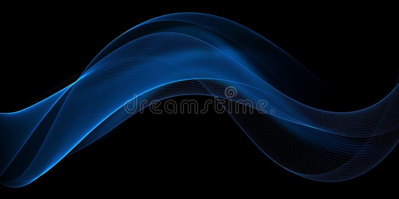 Color Light Blue Abstract Transparent Gradient Waves Design Stock ...