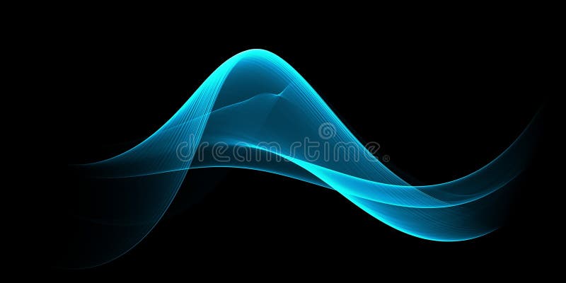 Color Light Blue Abstract Transparent Gradient Waves Design Stock ...