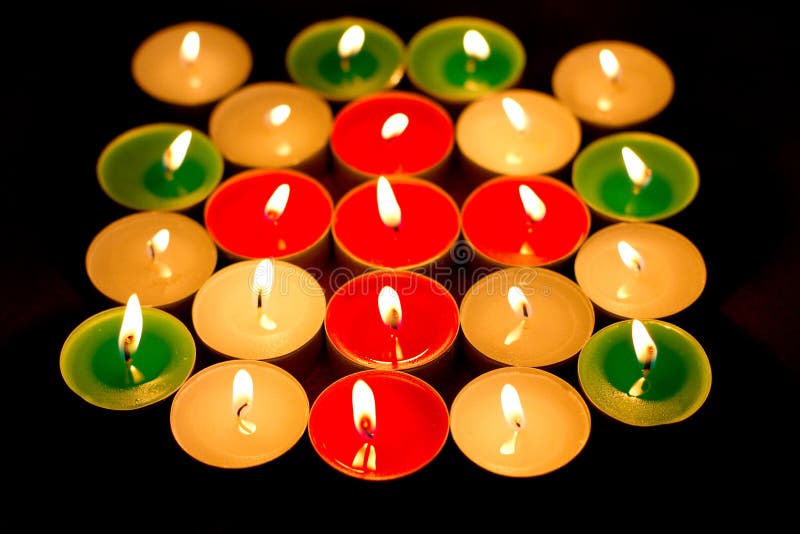 Color light candle stock photo. Image of bright, comfort - 13857568