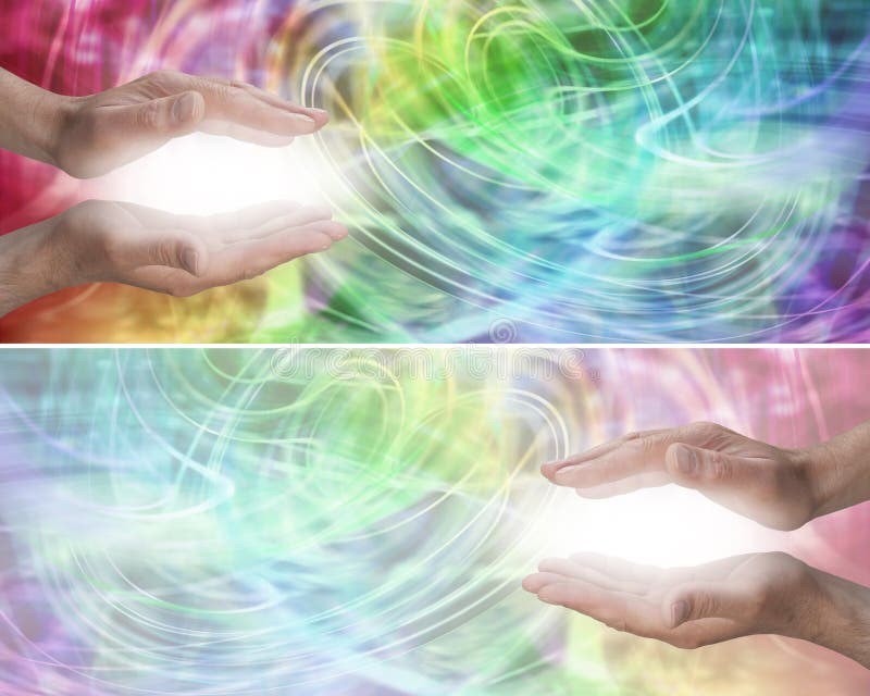 Color Light Healing Therapy Website Header Stock Photo - Image of ...