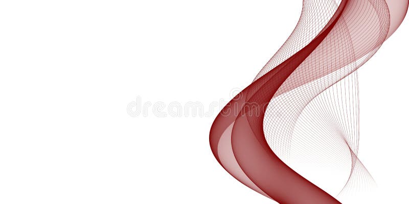 Color Light Red Abstract Waves Design Stock Illustration - Illustration ...