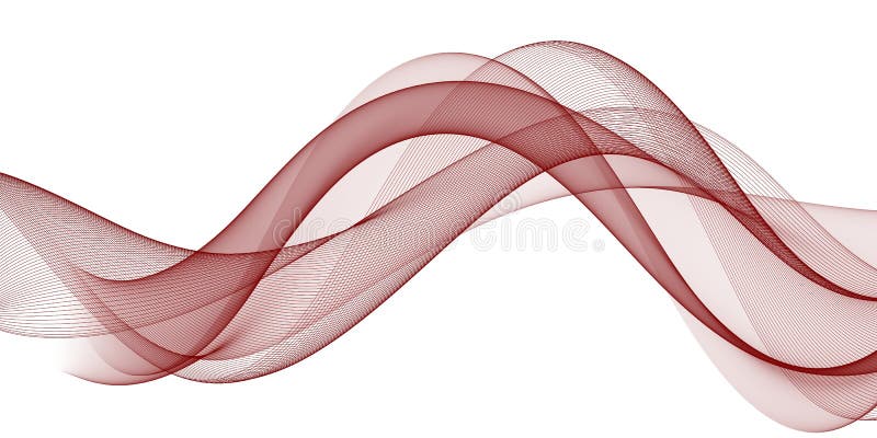 Color Light Red Abstract Waves Design Stock Illustration - Illustration ...