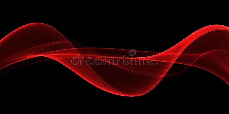 Color Light Red Abstract Waves Design Stock Illustration - Illustration ...