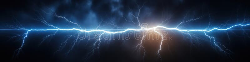 Color Lightning Bolt at Black Background Stock Image - Image of ...