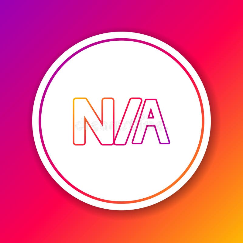 Color Not Applicable Icon Isolated on White Background. Set Icons in ...