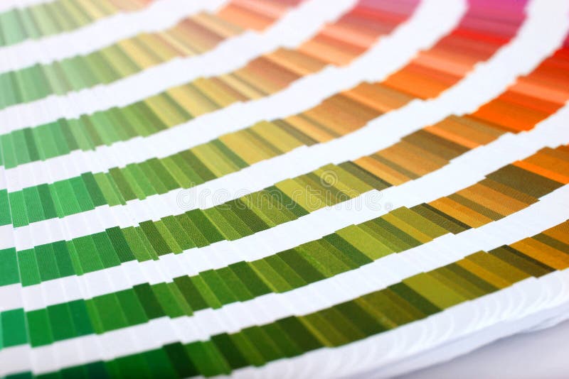 Open Pantone Sample Colors Catalogue. Stock Photo - Image of blue, card ...