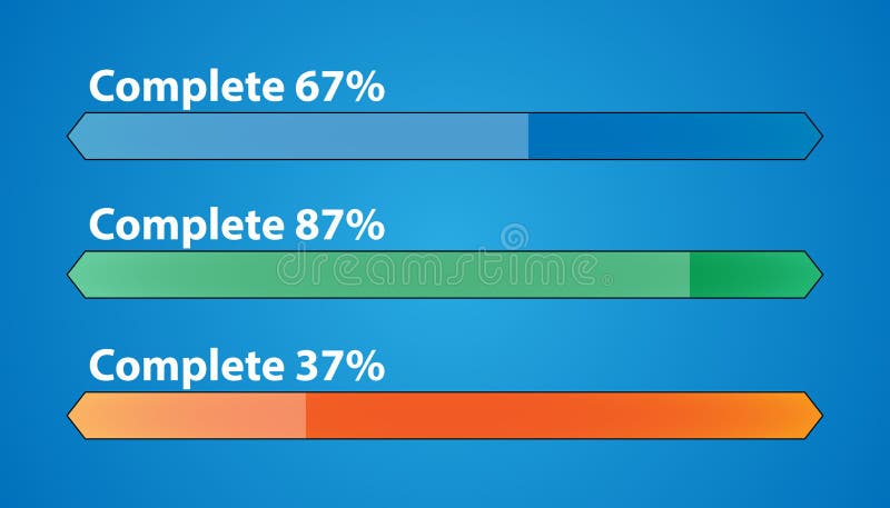 Color Lines of Information Loading. Stock Vector - Illustration of ...