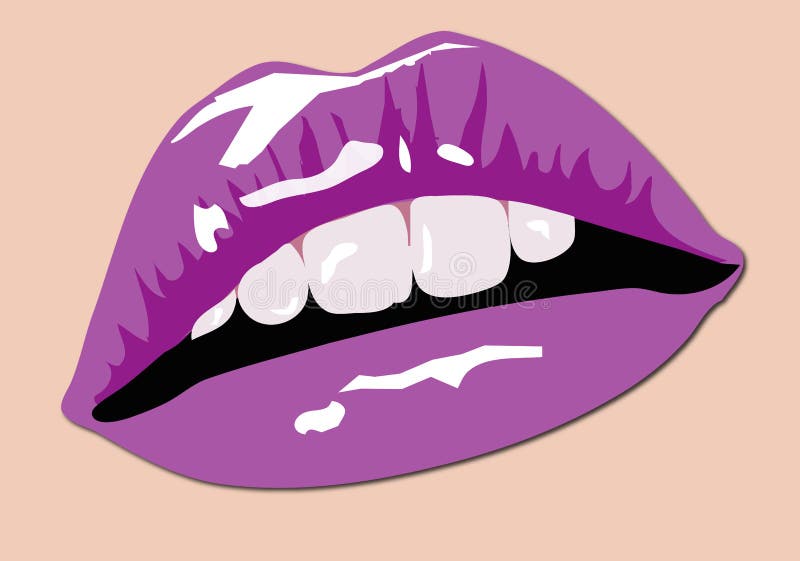 Rose lips stock vector. Illustration of lady, glamour - 25092091