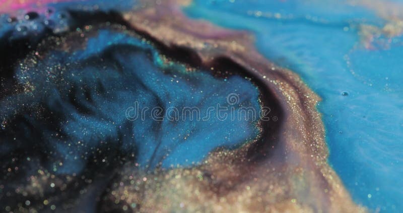 Color Liquid Paints Moving and Mixing Stock Video - Video of liquid ...