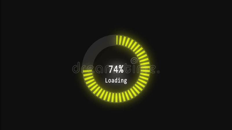 Color Loading Circle on Black Screen. HD Video Stock Footage - Video of ...