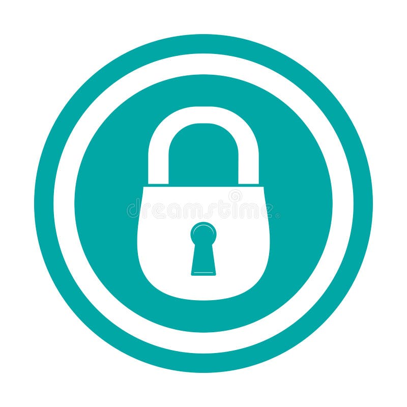 Color Lock Icon Image Design Stock Illustration - Illustration of black ...