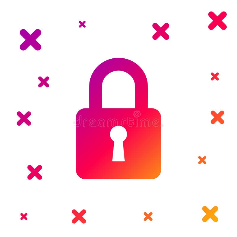 Color Lock Logo Icon Sign, Padlock Stock Vector - Illustration of ...