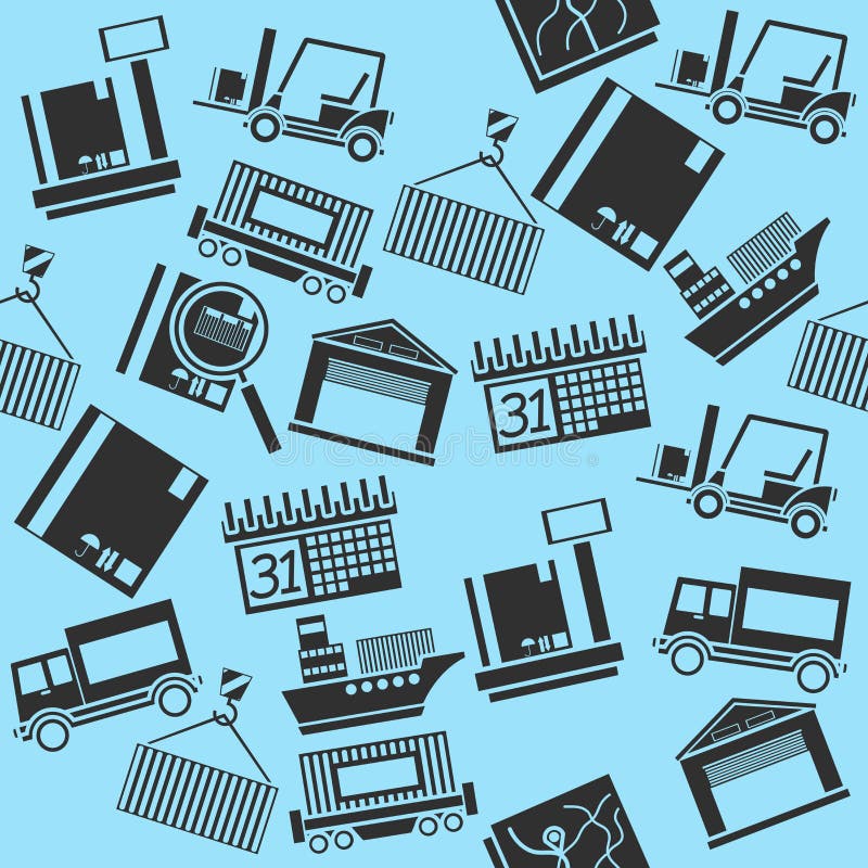 Color Logistics collage stock vector. Illustration of pattern - 76399745