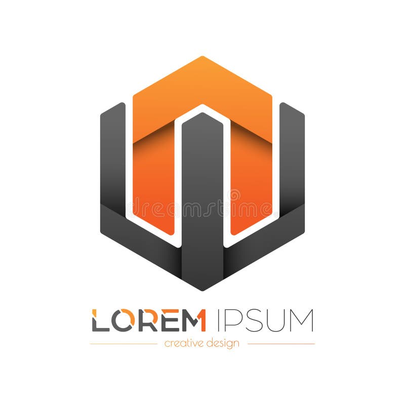 Color Logo. the Composition of the Hexagon Stock Vector - Illustration ...