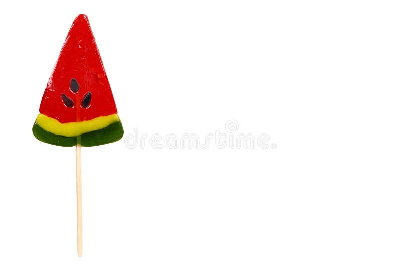 Color Lollipop, Bright Cool Candy, Watermelon Shape Stock Photo - Image ...