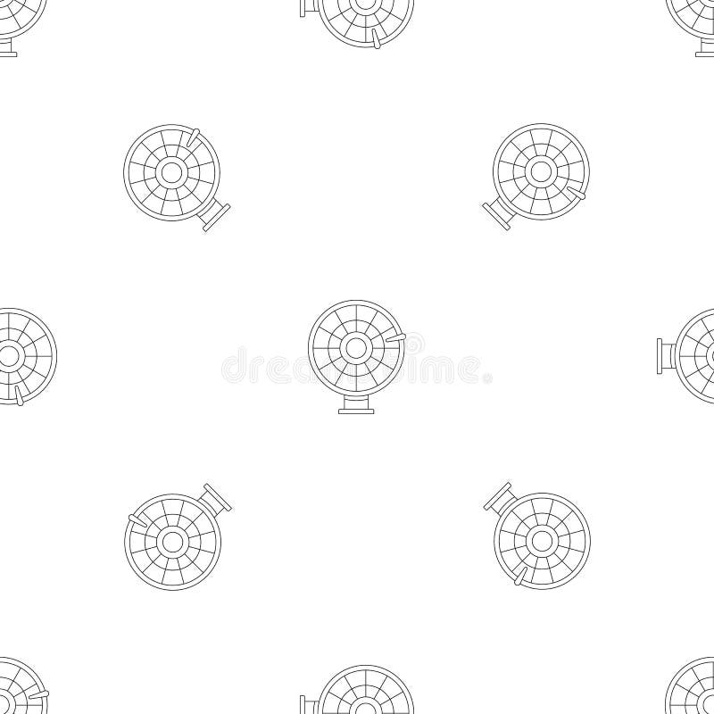 Color Lucky Wheel Pattern Seamless Vector Stock Vector - Illustration ...