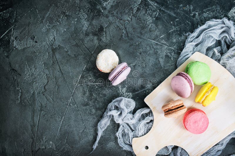 Color macaroons stock image. Image of macaroon, cake - 107369607