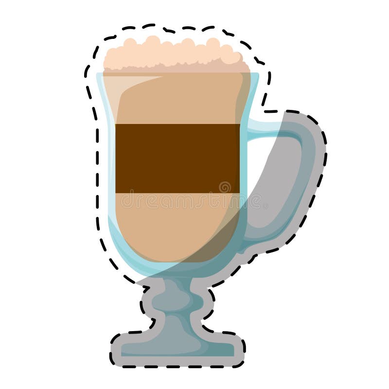 Color Macchiato Glass Icon Design Stock Illustration - Illustration of ...