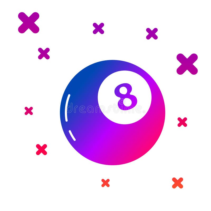 Color Magic Ball of Predictions for Decision-making Icon Isolated on ...