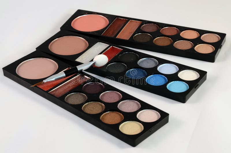Color make-up palette stock photo. Image of makeup, woman - 84496110