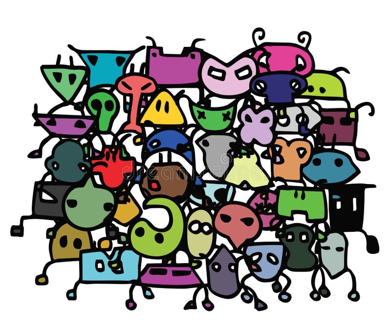 Color puppets stock vector. Illustration of child, colorful - 22936273