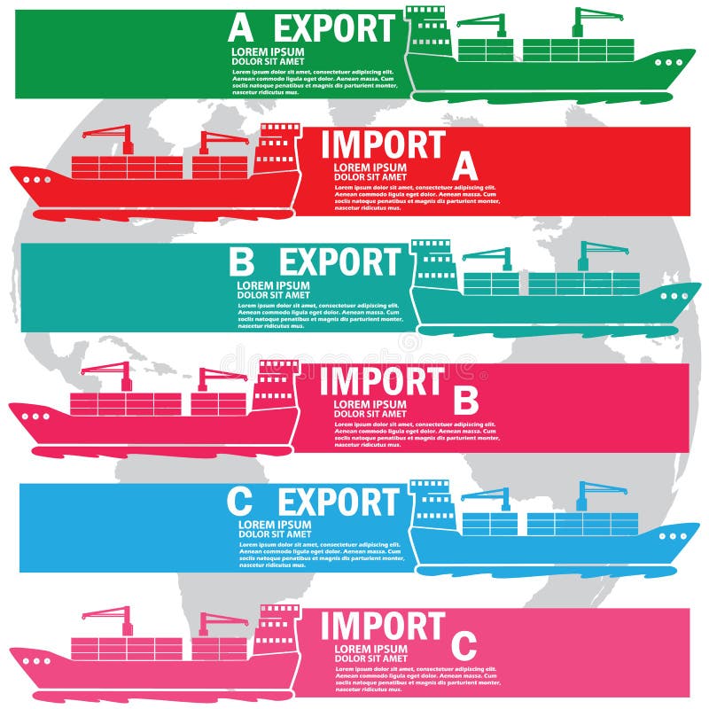 Color Marine Cargo Ship Bound Stock Photo - Image of courier, delivery ...