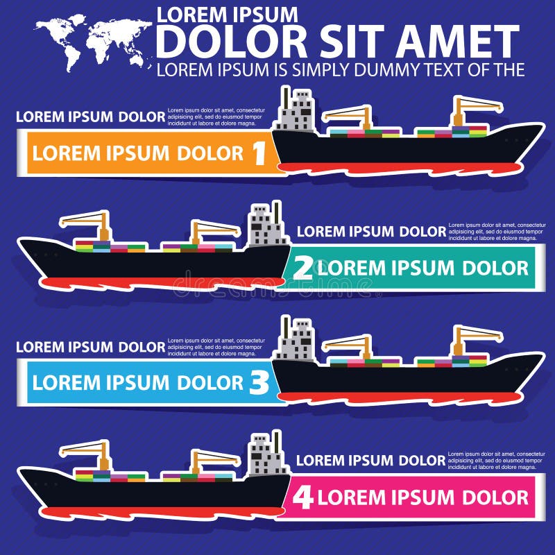 Color marine ship sticker stock vector. Illustration of marketing ...