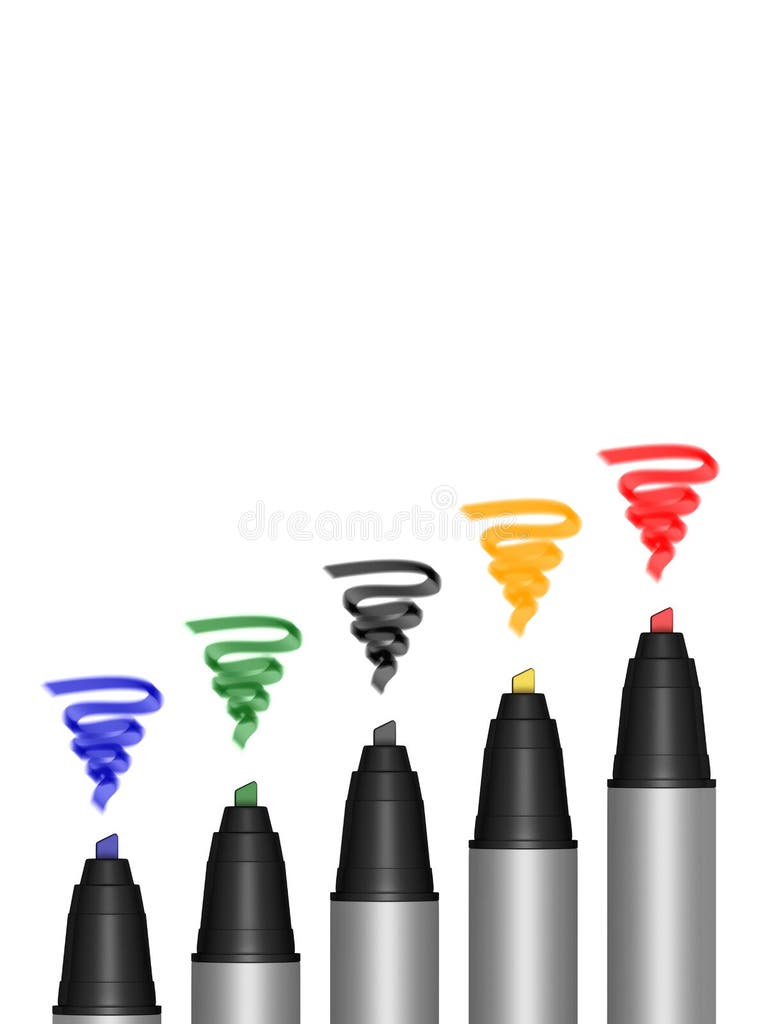 Green Color Pen Coloring Stock Illustrations – 833 Green Color Pen ...