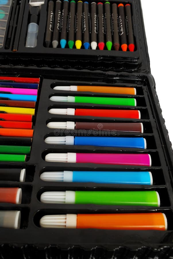 Color markers set. stock photo. Image of pencils, line - 10659728