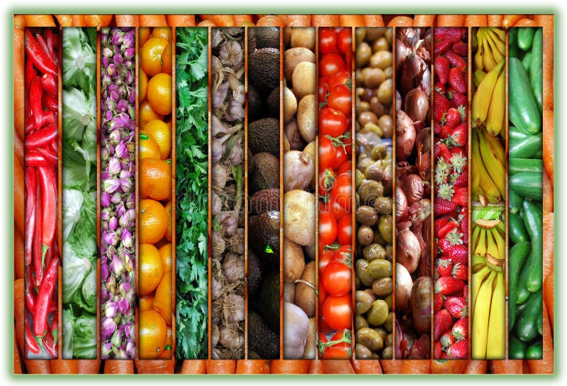 Color of the Market Collage Stock Image - Image of showing, olive: 14588593