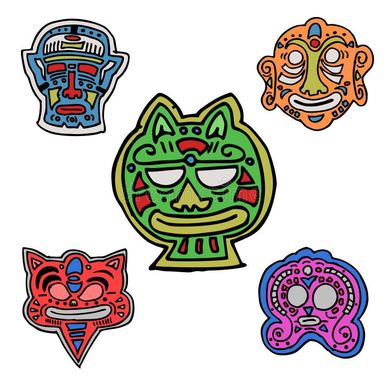 Color mask icons stock vector. Illustration of graphics - 257469928