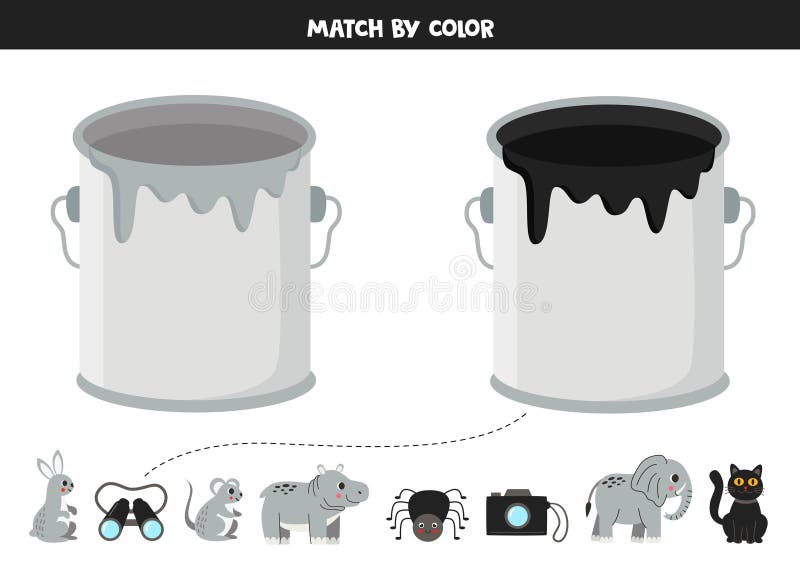 Learning Basic Colors for Preschool Kids. Sort by Color. Gray or Black ...