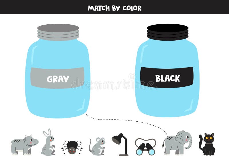 Color Matching Game for Kids. Learning Basic Colors. Sort Objects by ...