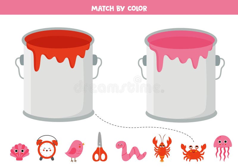 Learning Basic Colors for Preschool Kids. Sort by Color. Red or Pink ...