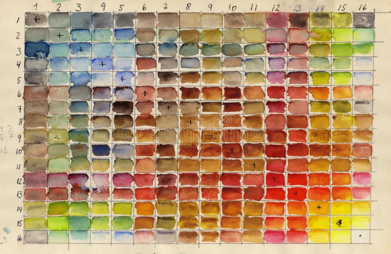 Color Matrix stock illustration. Illustration of lemon - 9010648