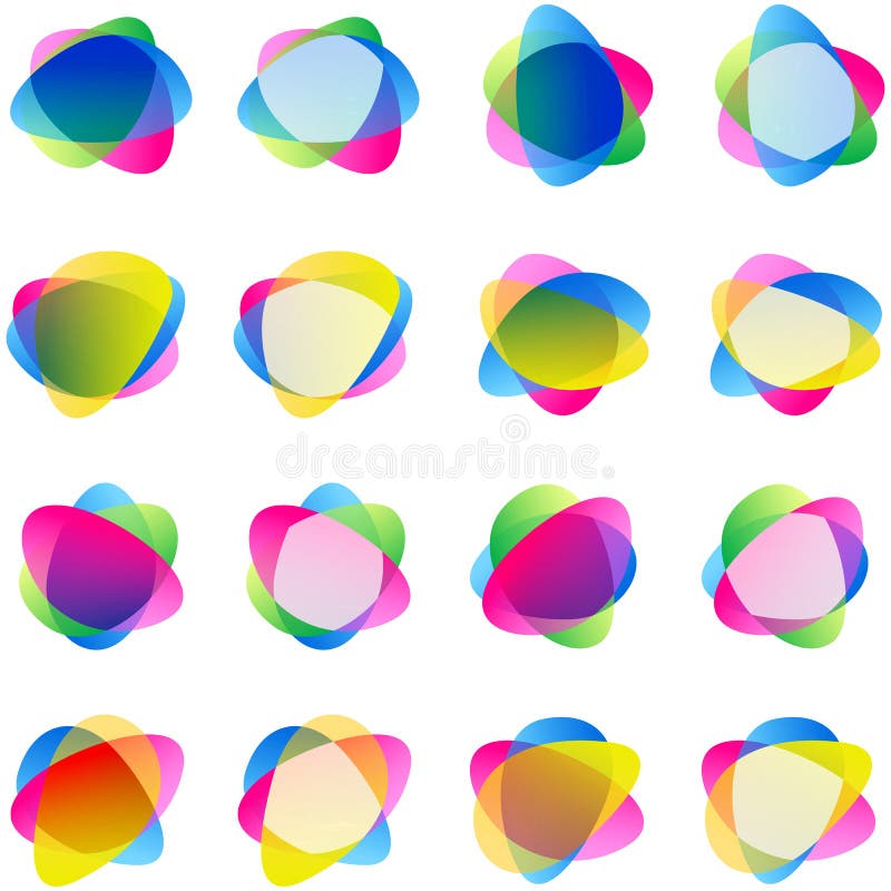 Overlapping Stickers Stock Illustrations – 81 Overlapping Stickers ...