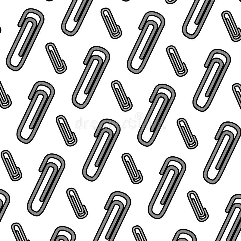 Color Metal Clips Tool To Paper Background Stock Vector - Illustration ...