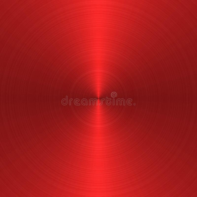 Red Metal Texture with Concentric Circular Pattern Stock Illustration ...