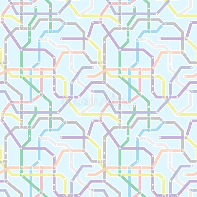 Abstract Seamless Pattern Metro Scheme Stock Illustrations – 72 ...