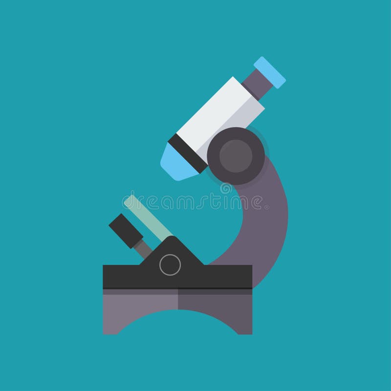 Color Microscope. Classic Color Icon. Vector Illustration Stock ...