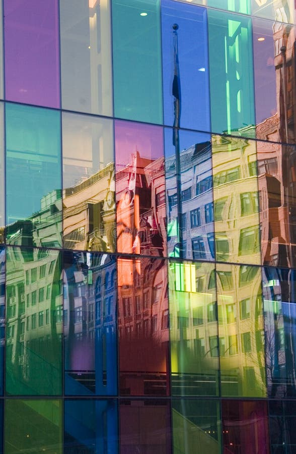 Color Mirror Wall stock image. Image of city, archirtecture - 2398061