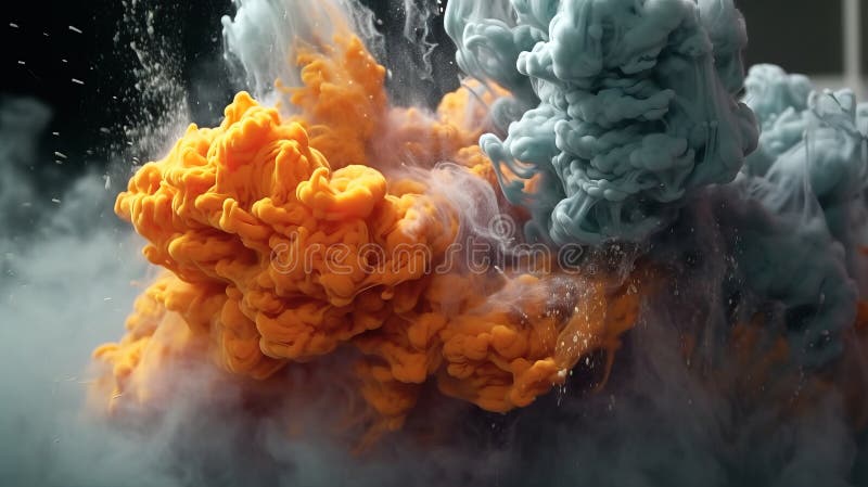 Color Mist. Ink Water. Haze Texture. Generative AI Stock Illustration ...