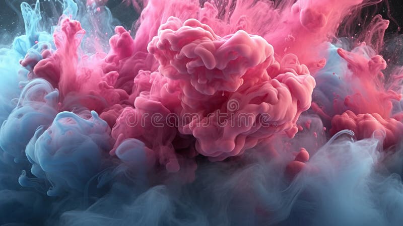 Color Mist. Ink Water. Haze Texture. Generative AI Stock Illustration ...