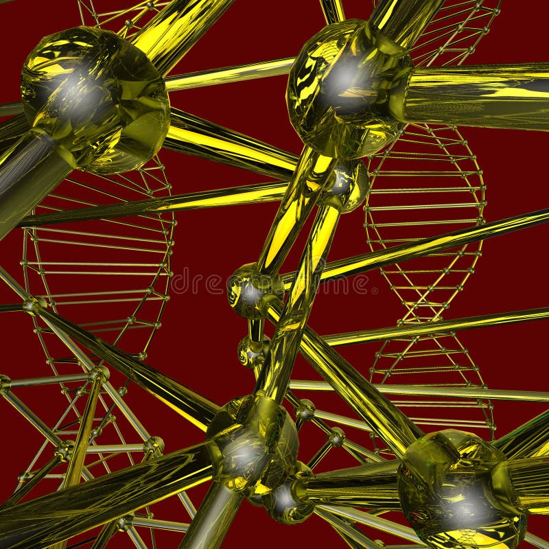 Color model of the atom stock illustration. Illustration of mesh - 51778667
