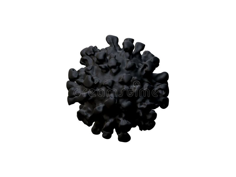 Color Model of a Coronavirus or Virus Stock Image - Image of ...