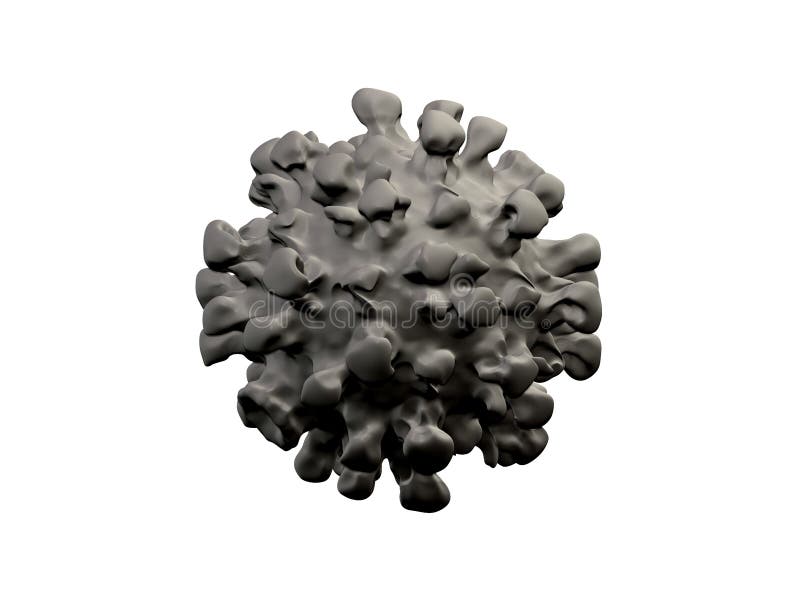 Color Model of a Coronavirus or Virus Stock Image - Image of pain ...