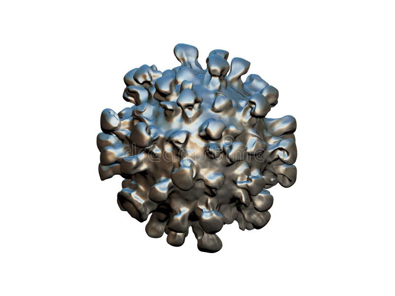 Color Model of a Coronavirus or Virus Stock Image - Image of wash ...